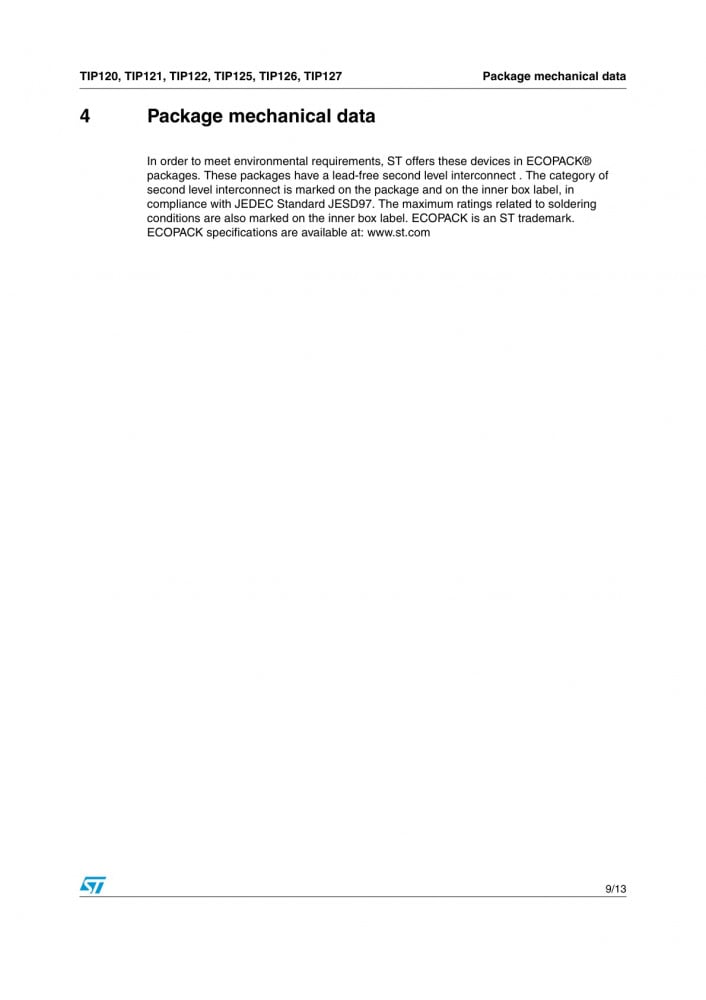 TIP122 datasheet page 9