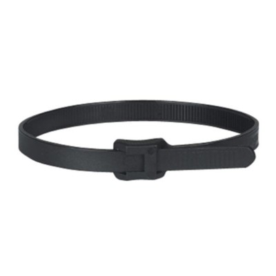 Black cable tie Colson U.V. protected with internal teeth width 9mm and lenght 185 mm
