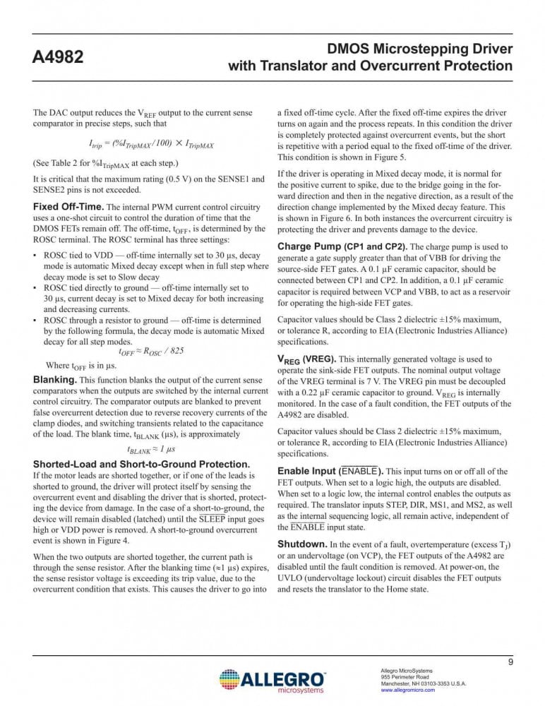 A4982 datasheet page 9