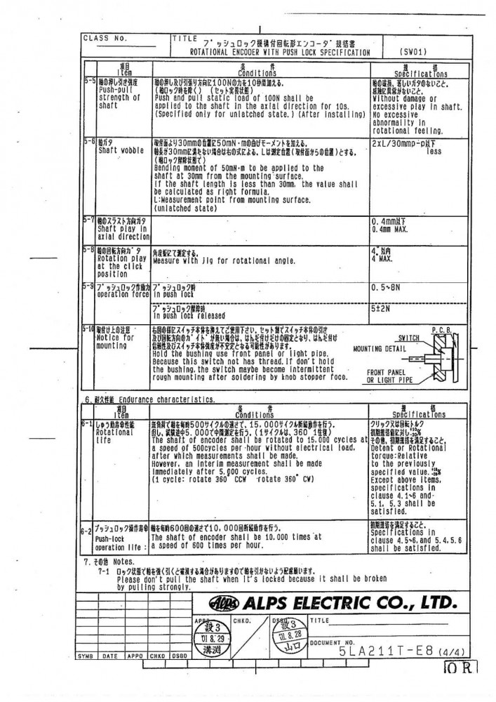 EC11E152T40B technical document page 4
