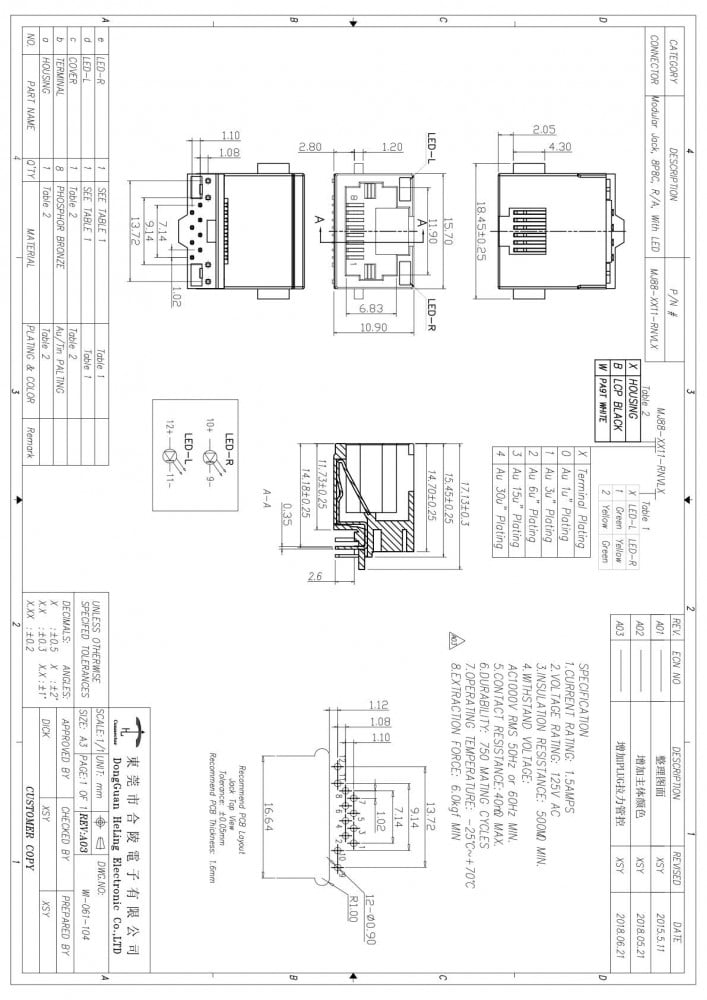 MJ88-B011-RNVL2-P technical drawing