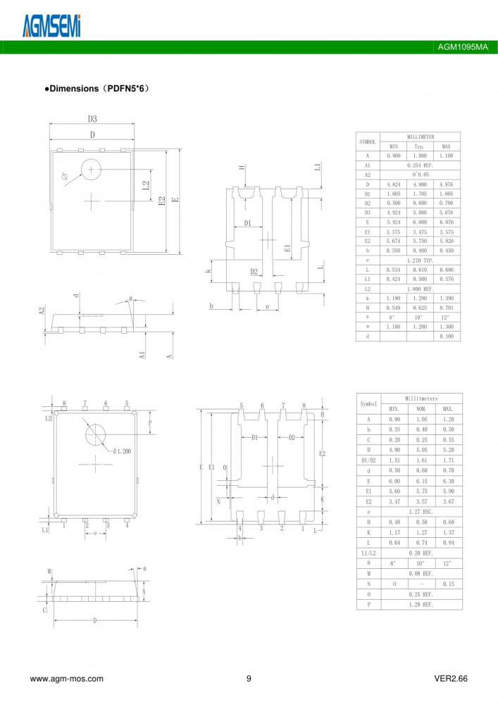 AGM1095MA technical document page 9