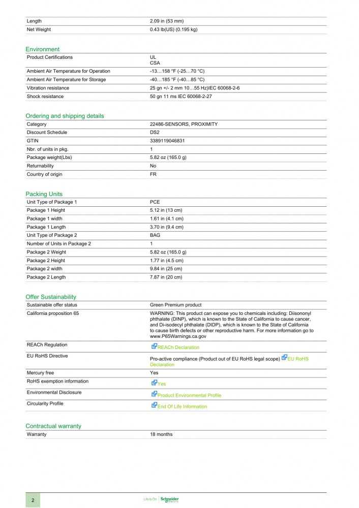 XS512B1MAL5 technical document page 2