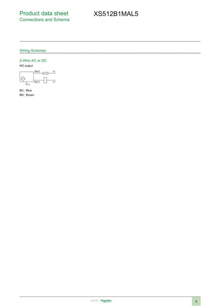 XS512B1MAL5 technical document page 5