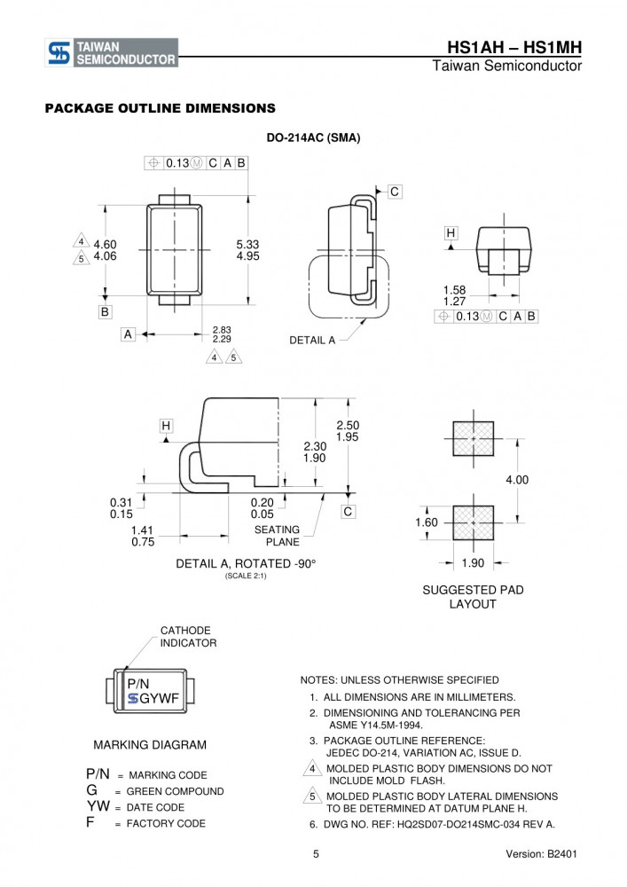 HS1GH datasheet preview, page 5