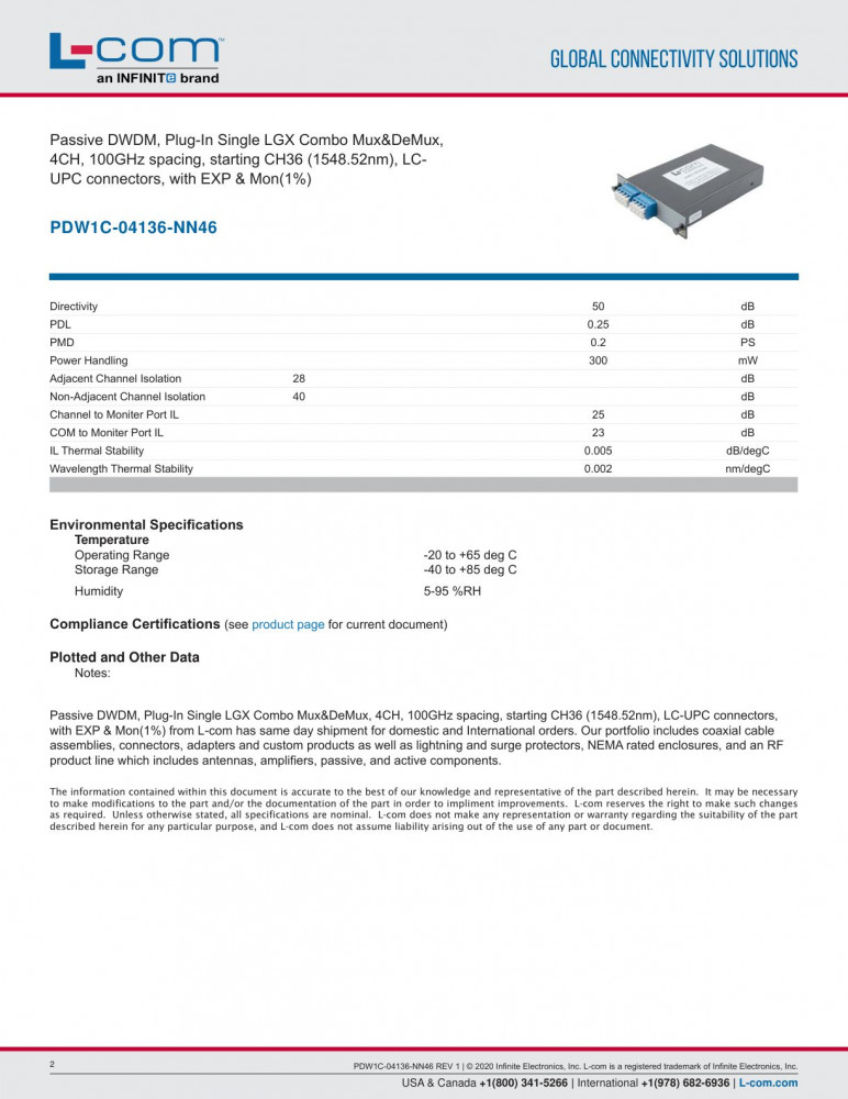 PDW1C-04136-NN46 technical document page 2