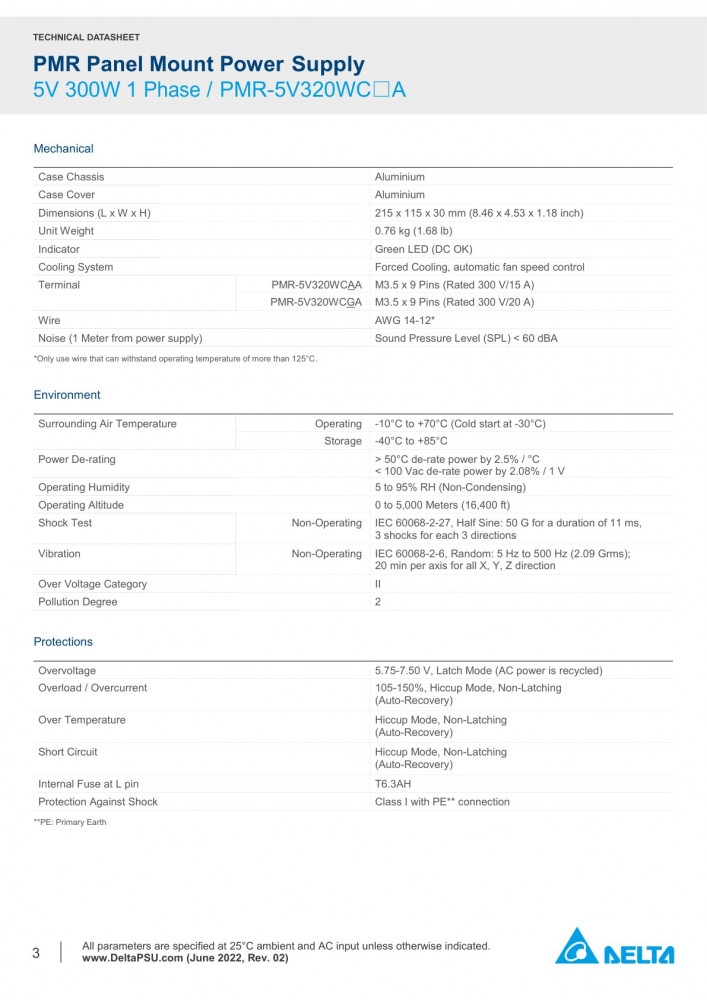 PMR-5V320WCGA datasheet page 3