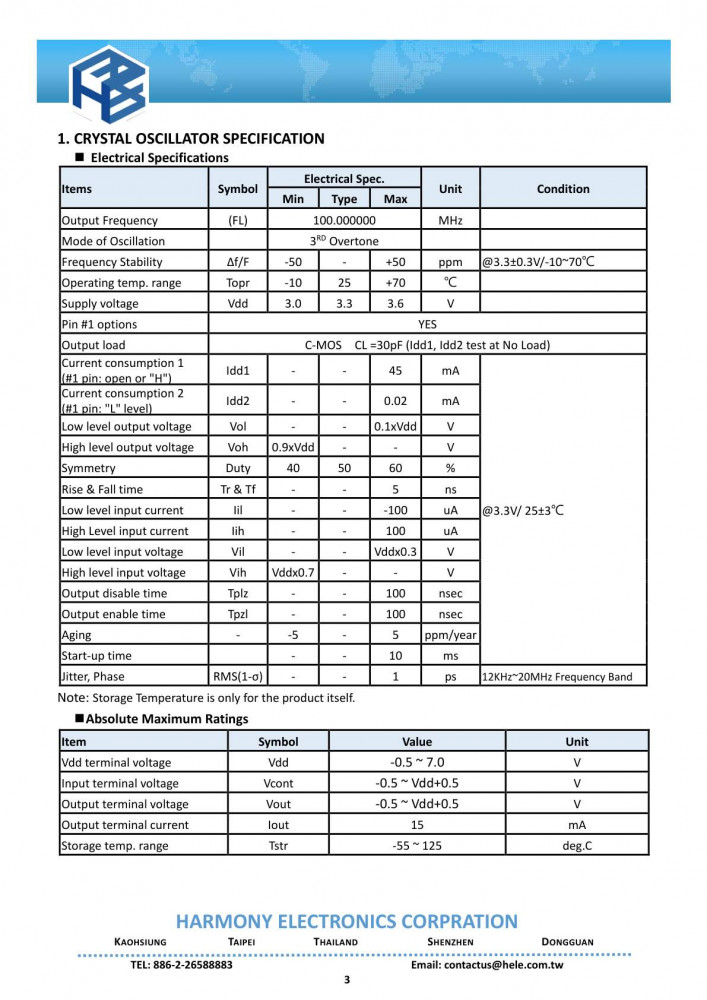 SSR100000I3CH datasheet page 4