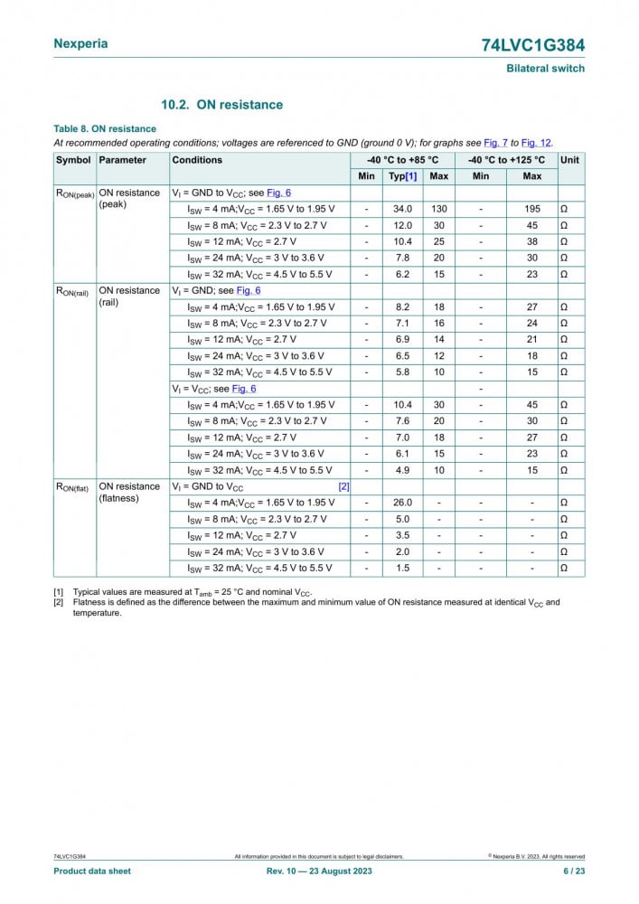 74LVC1G384GW,125 datasheet page 6