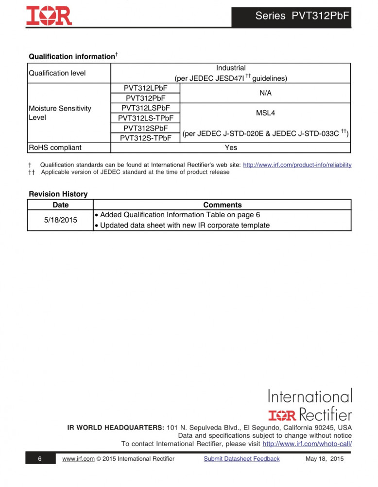 PVT312LS-TPBF datasheet page 6