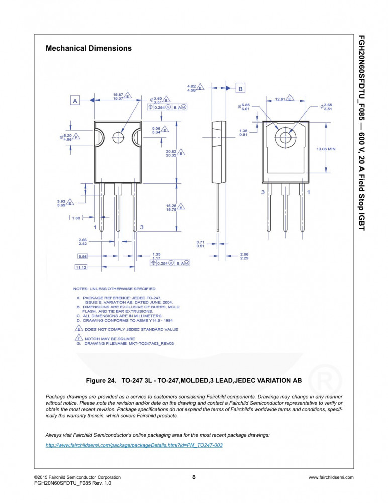 FGH20N60SFDTU-F085 datasheet page 9