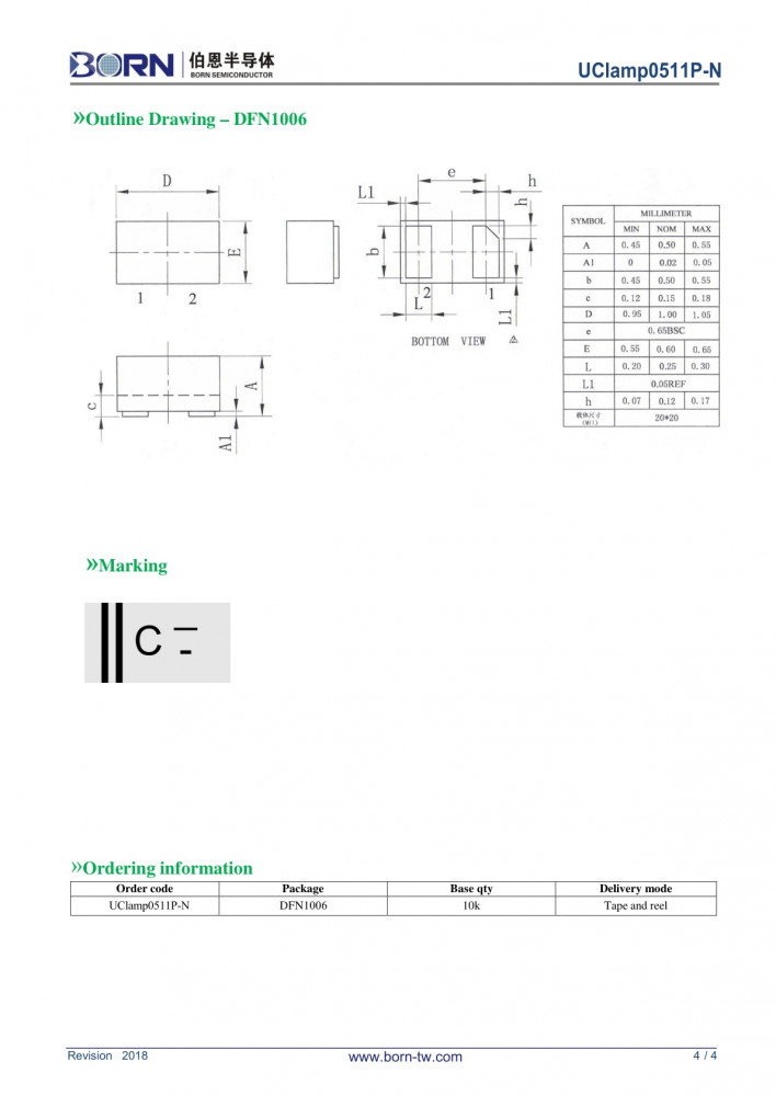 UClamp0511P-N datasheet page 4