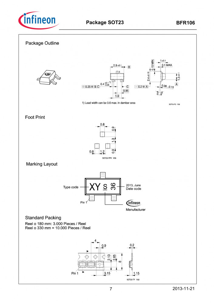 BFR106E6327 datasheet page 7