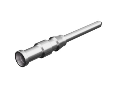 Heavy-Duty Turned Crimp Contact for 10A Inserts and Modules, Male, Silver  (Ag) Plated Copper Alloy, 2.50mm² (14 AWG), 100 per Bag for sale