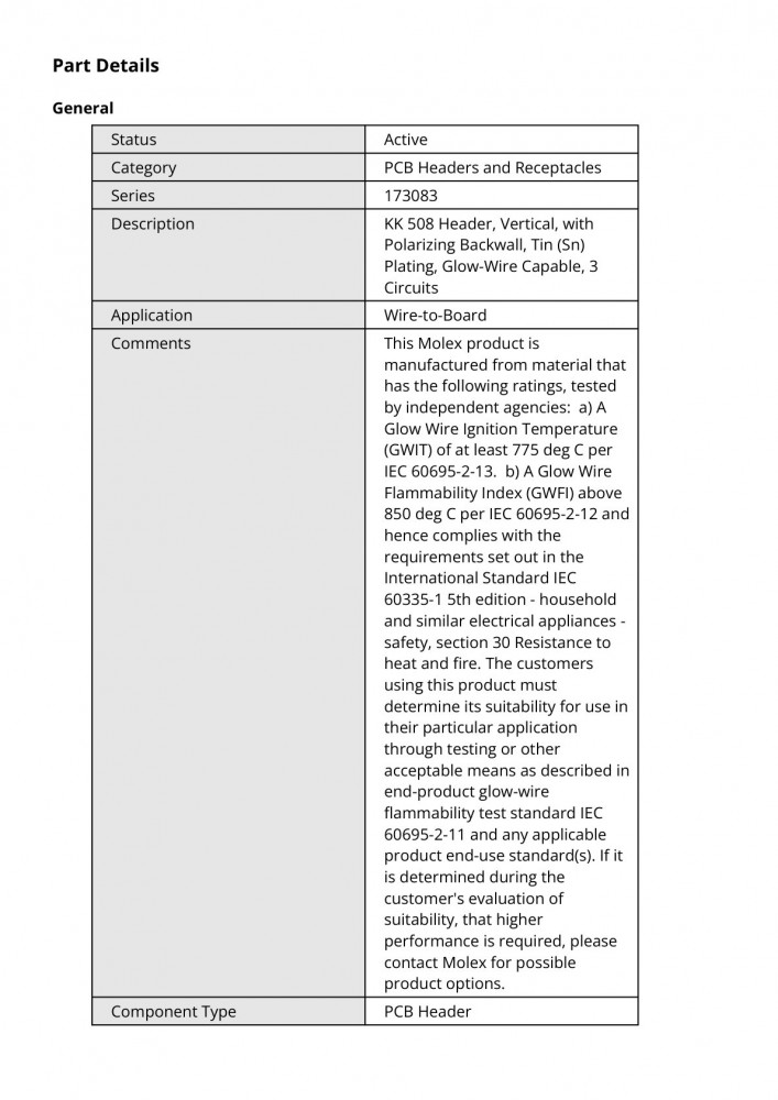 MOLEX 1730830003 document page 2