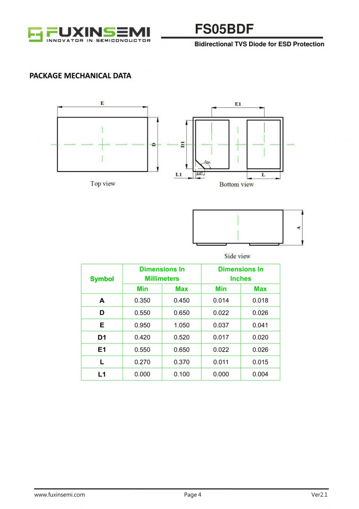 FS05BDF technical document page 4