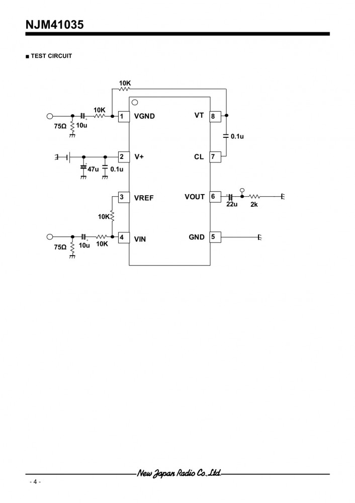 NJM41035 datasheet page 4