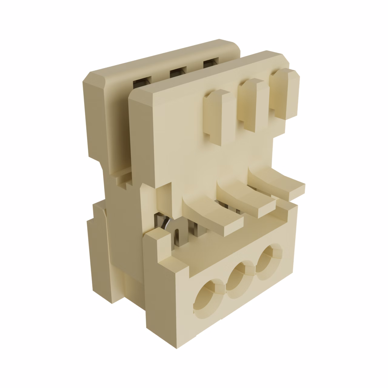 Appli-Mate RAST 2.5 Connector, 2.50mm Pitch, Female, 3 Circuits, Position Key A Removed, Open Endwalls, Zeus Housing for sale