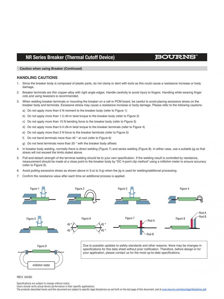 NR Series Breaker datasheet page 5