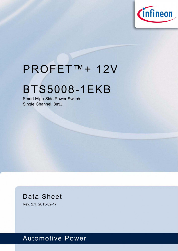 BTS50081EKBXUMA1 datasheet page 1