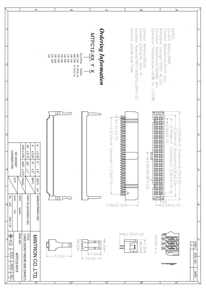 MTFC12-34YW technical document preview
