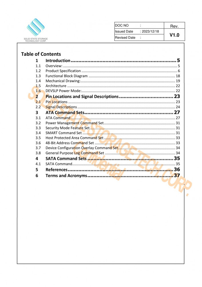 CVC Series specification document page 4