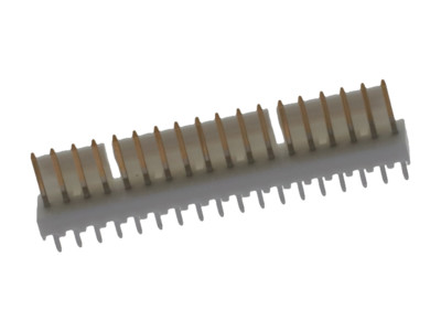 KK 254 Solid Header, Vertical, with Friction Lock, 18 Circuits, 0.51µm Gold (Au) Plating, 3.56mm Tail Length, Bag for sale