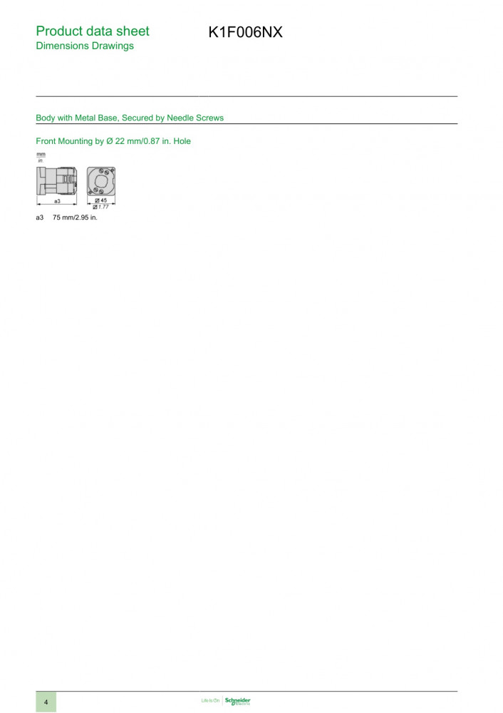 K1F006NX technical document page 4
