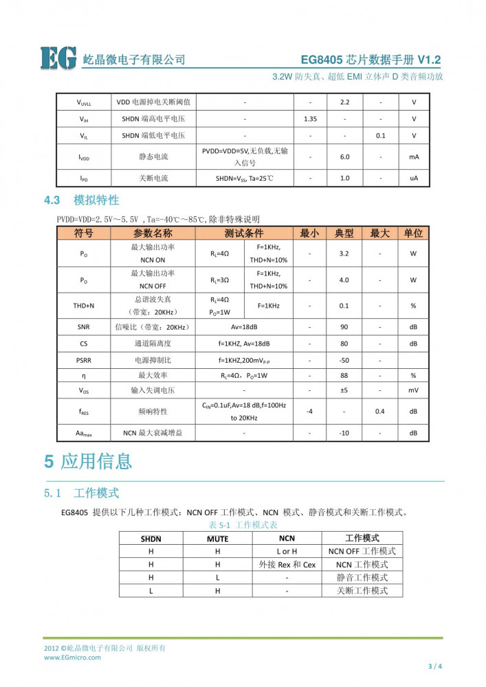 EG8405 datasheet page 3