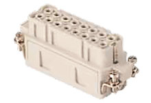 Heavy-Duty Crimp Contact Insert, Female, 16-Pole, 16A, Numbered 1-16, for  Crimp Contacts, Size 16A «66x16» for sale