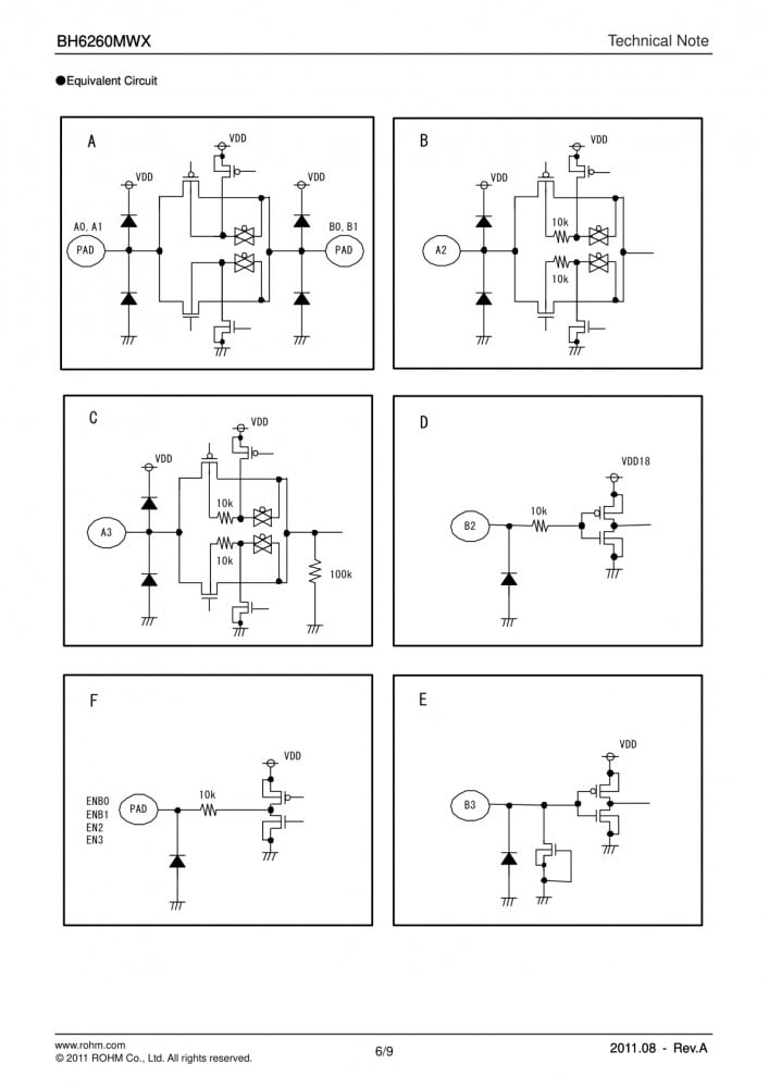 BH6260MWX-E2 datasheet page 6