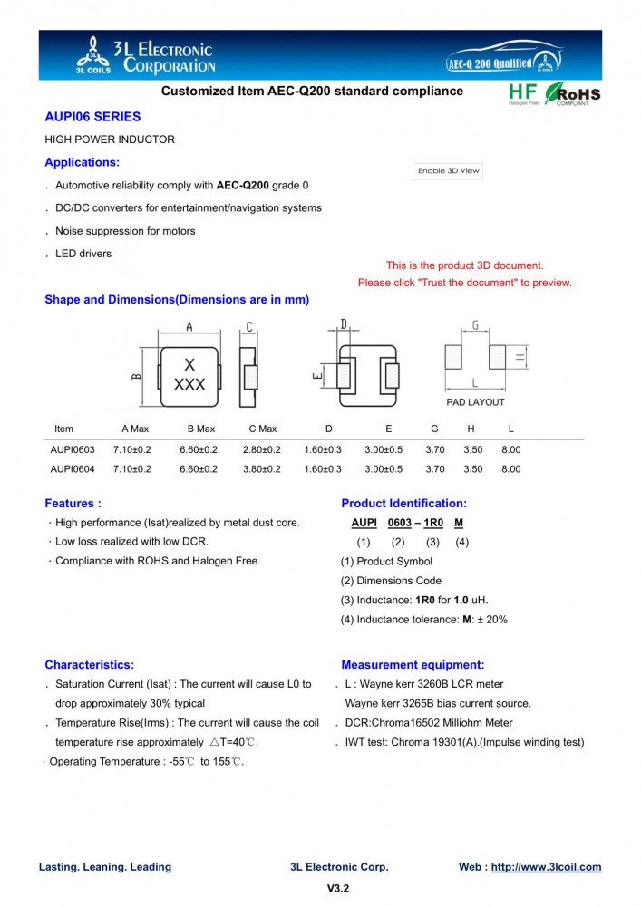 3L COILS AUPI Series catalogue page 5