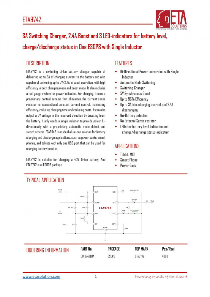 ETA9742E8A datasheet page 1