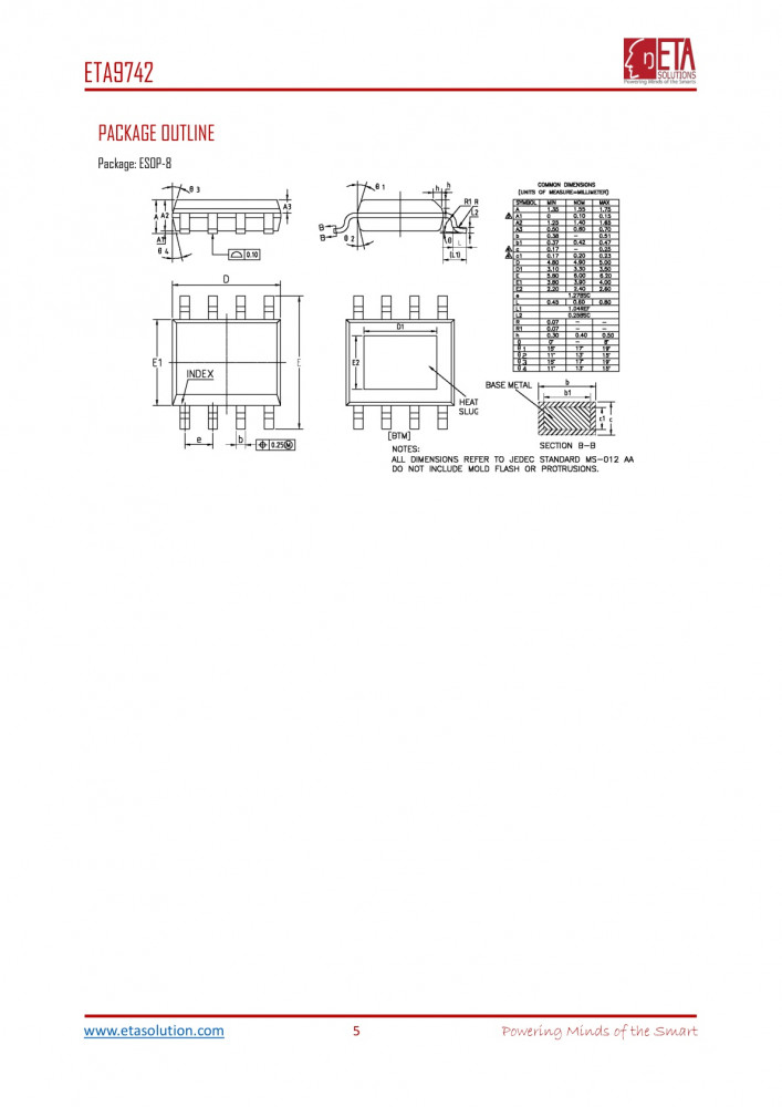 ETA9742E8A datasheet page 5