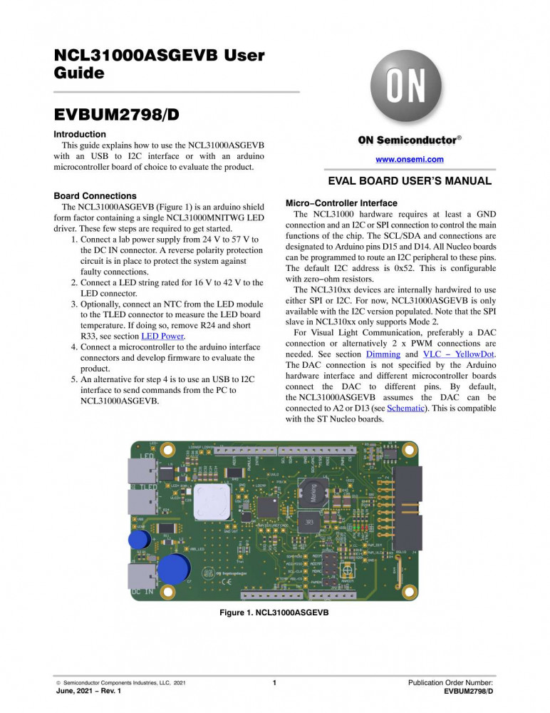 NCL31000ASGEVB document page 1