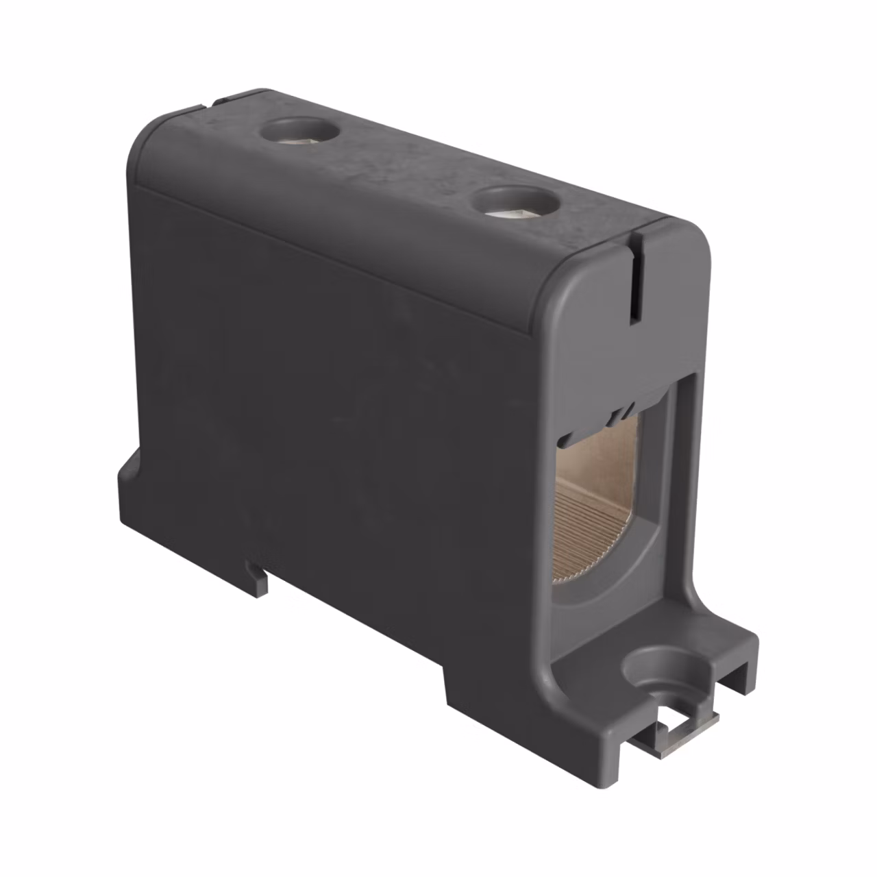 High Current Universal Clamp Terminal Block, 35.00mm DIN-rail or Screw Mount, 285.0A / 600V, Grey Housing and Cover, 1 Circuit for sale