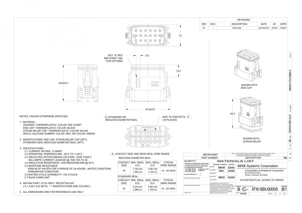AT16-18SA-K004 technical drawing page 1