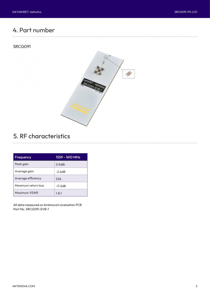 Admotus SRCG091 datasheet page 3