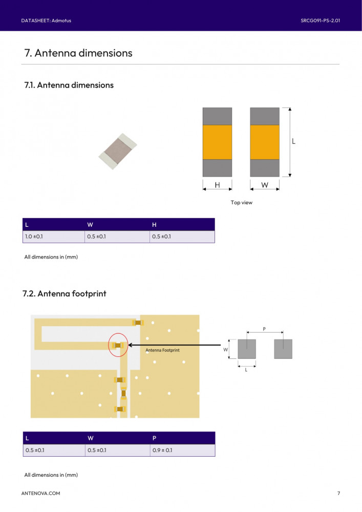 Admotus SRCG091 datasheet page 7
