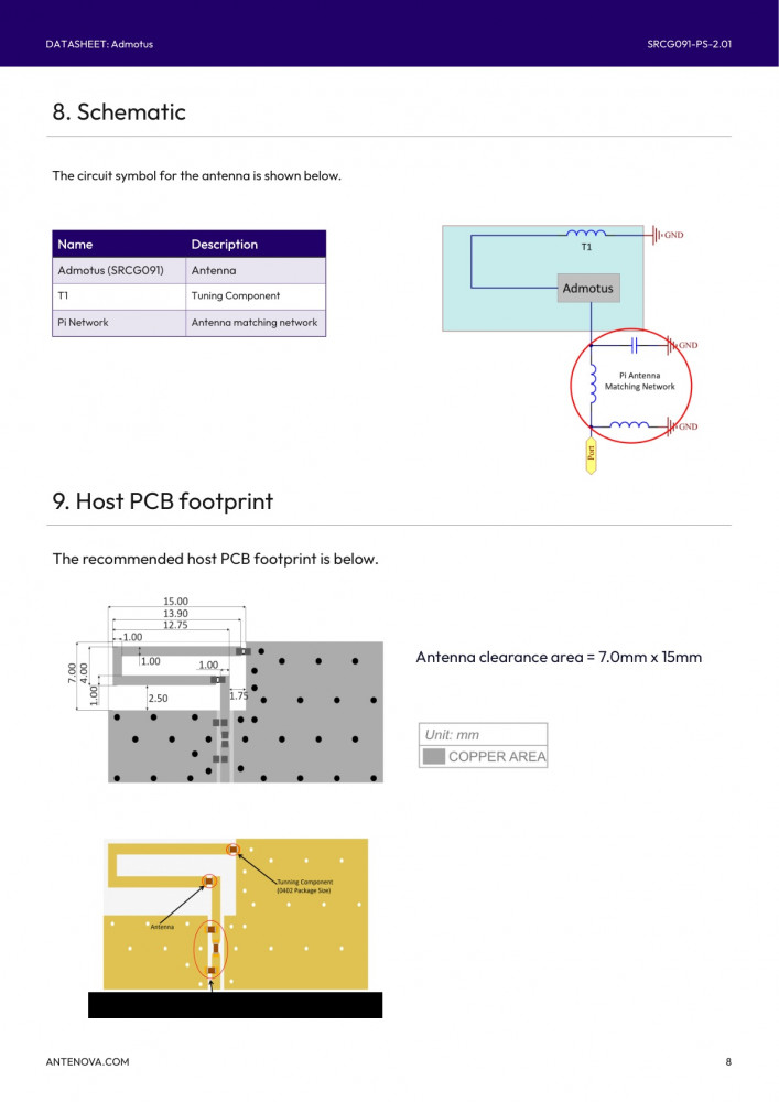 Admotus SRCG091 datasheet page 8