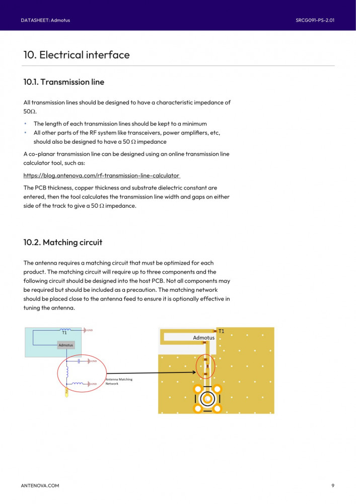 Admotus SRCG091 datasheet page 9