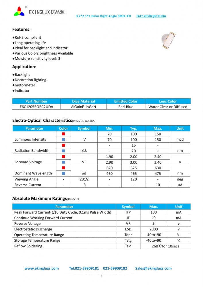 E6C1205RQBC2UDA datasheet page 2