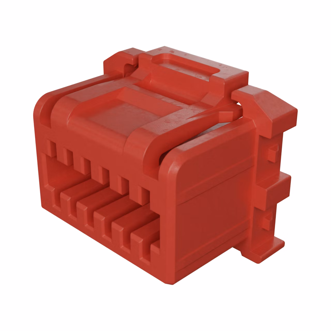 Micro-Lock Plus TPA Type Receptacle Housing, 1.25mm Pitch, Dual Row, Positive Lock, 12 Circuits, Red for sale