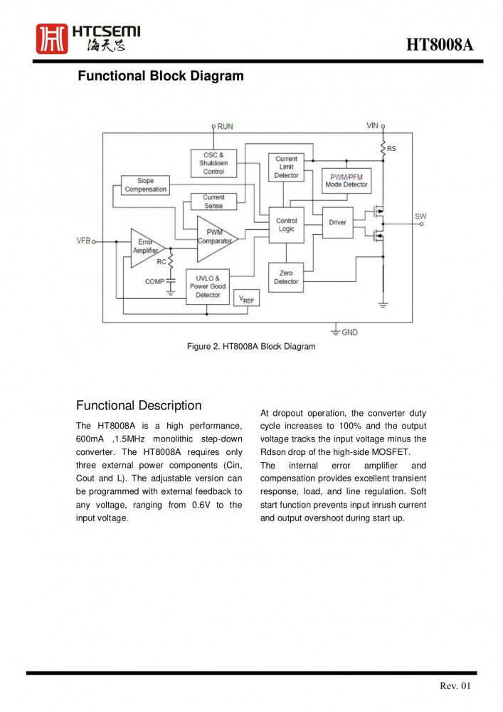HT8008ARTZ datasheet page 6
