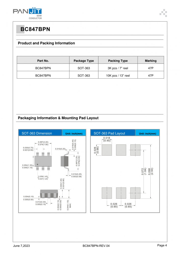 BC847BPN datasheet page 4