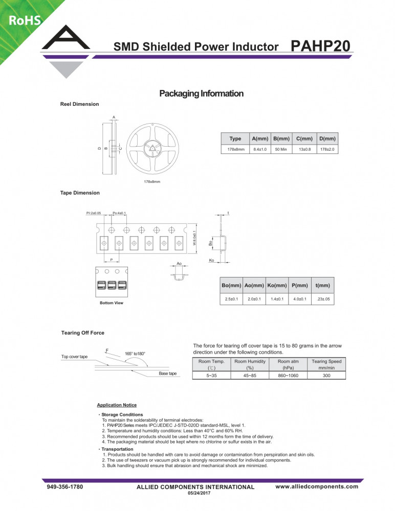 PAHP20 series technical document page 3