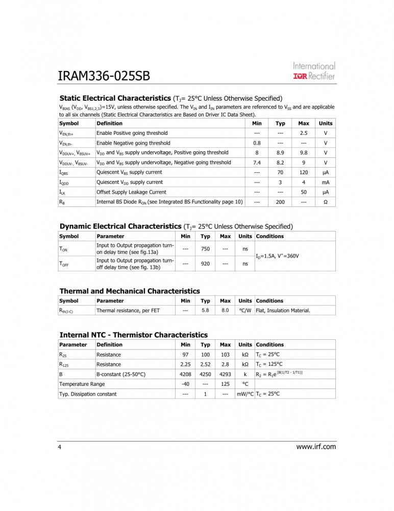 IRAM336-025SB3 datasheet page 4