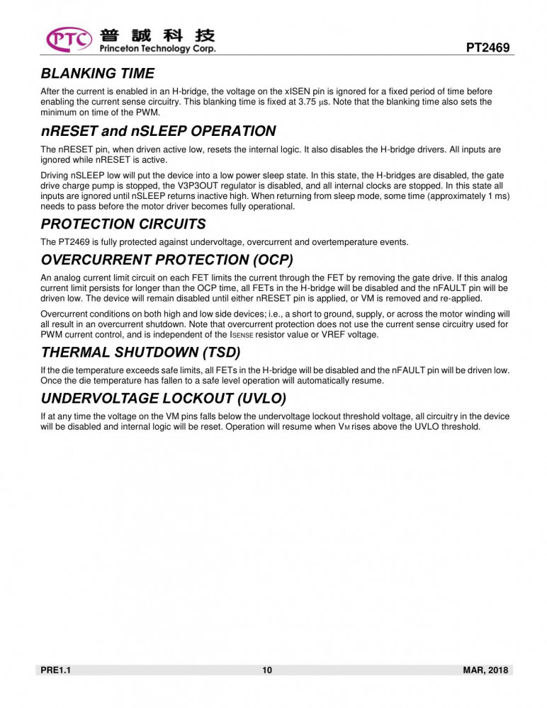 PT2469 datasheet page 10