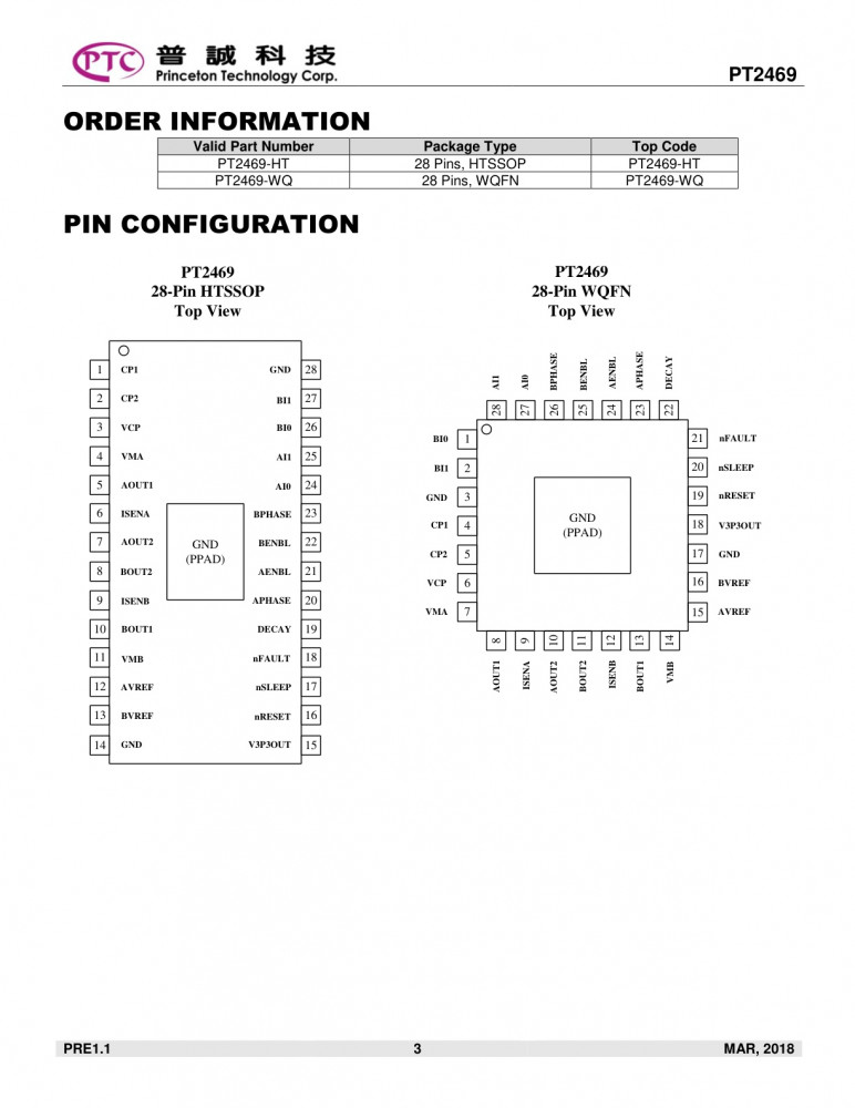 PT2469 datasheet page 3