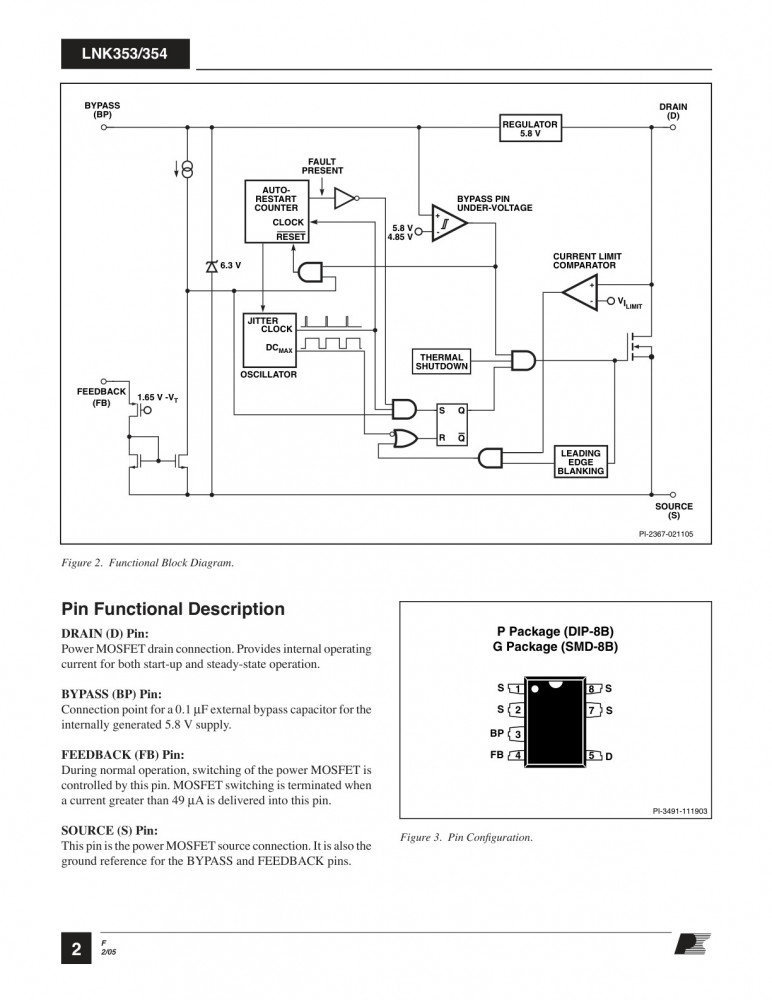 LNK354GN-TL datasheet page 2